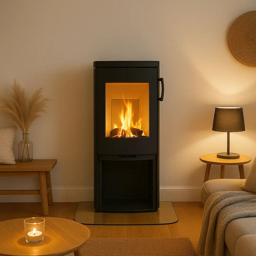 HETA Icon-Line Eclipse Side Glass Woodburning Stove - 5.4 kW | Calido