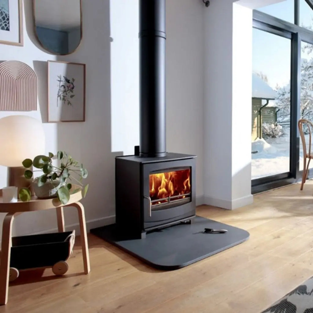 Woodwarm Fireview Eco Contemporary Multi Fuel Stove - 7kW | Calido
